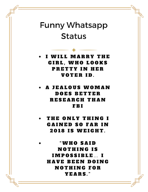 100+ Funny Whatsapp Status - You Should Not Miss This Collection
