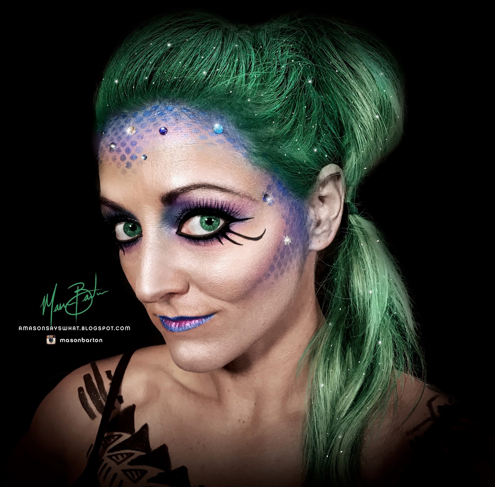a Mason says what?: Sea Goddess Makeup