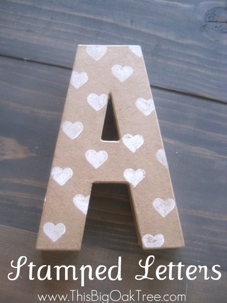 Stamped Letters {tutorial}