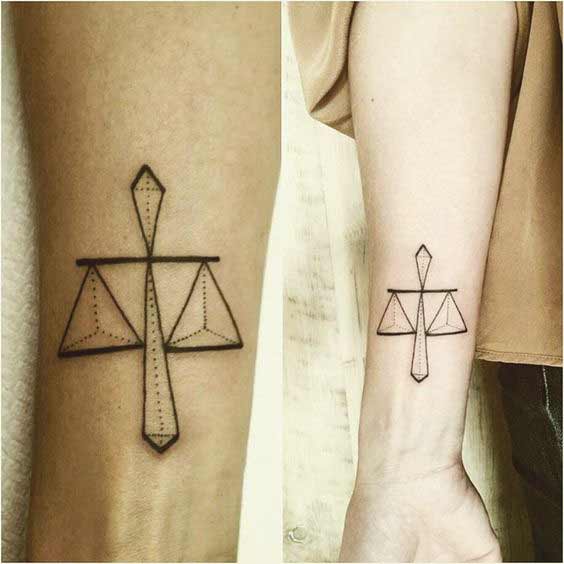 170+ Most Beautiful Libra Tattoos For Females and Guys (2020) Horoscope ...