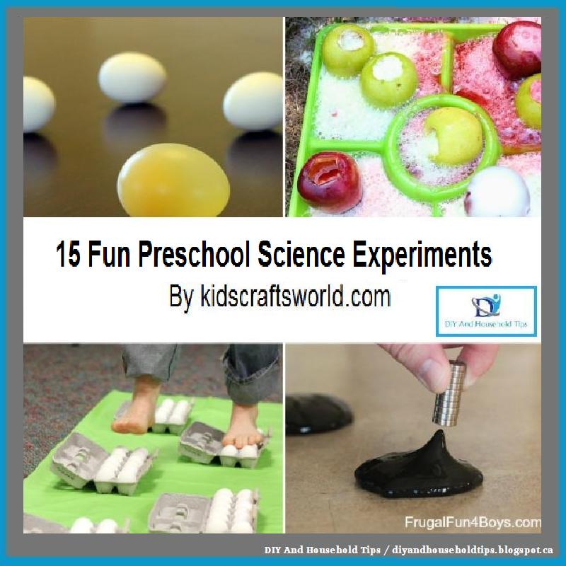 DIY And Household Tips: 15 Fun Preschool Science Experiments