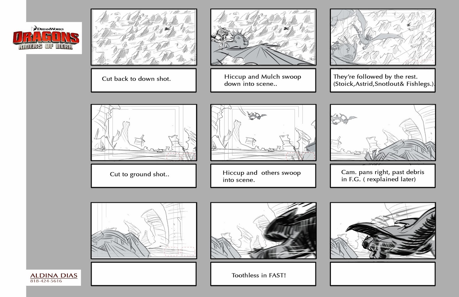 Director / Storyboard Artist/ Designer: " Dragons Riders of Berk ...