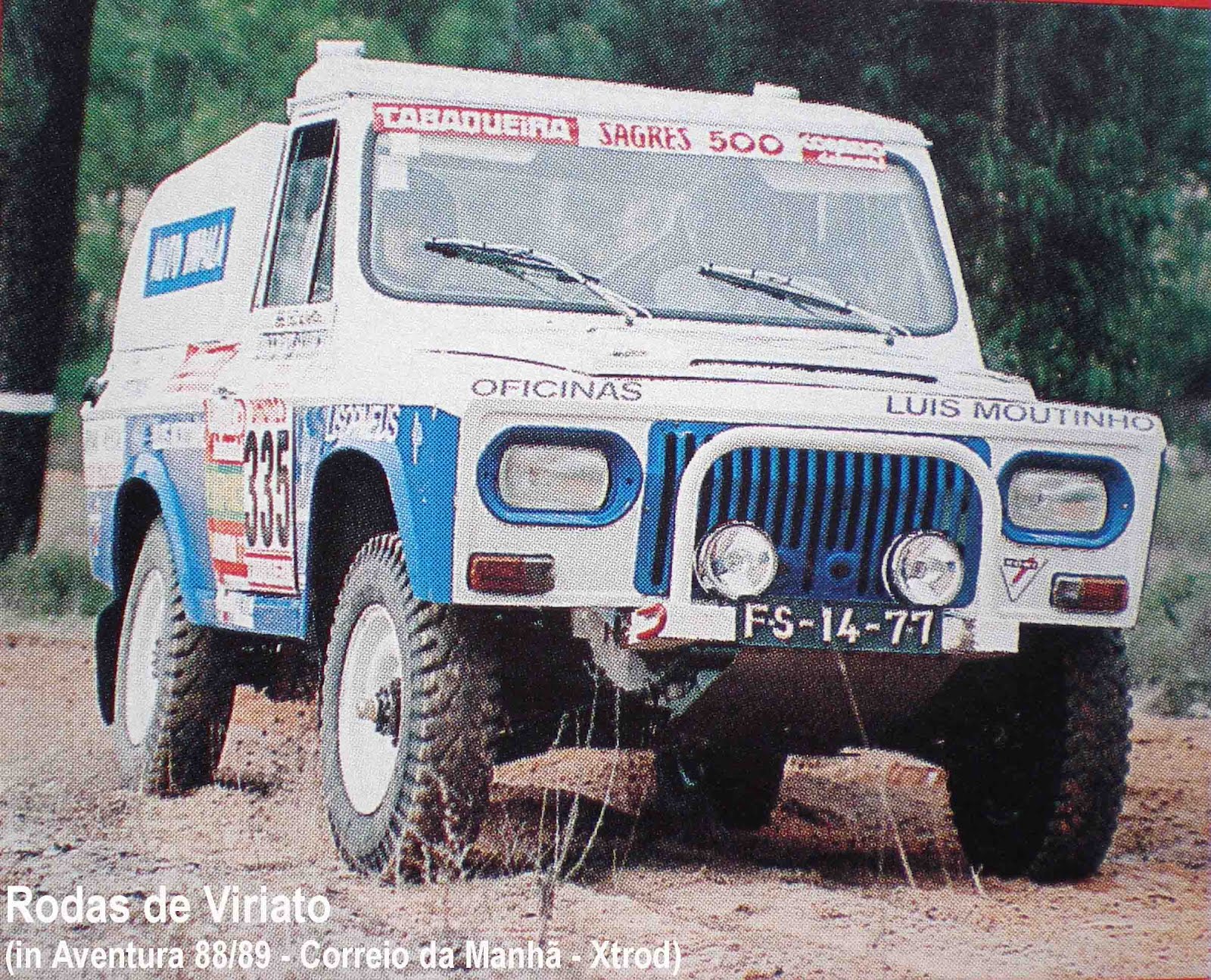 Portaro 240 n.º 335 na Baja Guadiana Sagres 500 em 1988