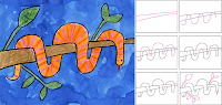 Wrap Around Snake - Art Projects for Kids