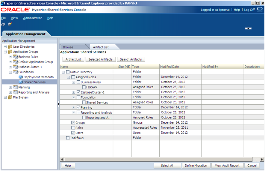 Everything Hyperion: Hyperion Life Cycle Management: A migration tool