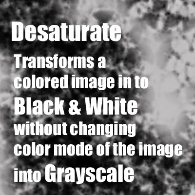 Functionality of Desaturate in Photoshop ~ Infotech-Easy