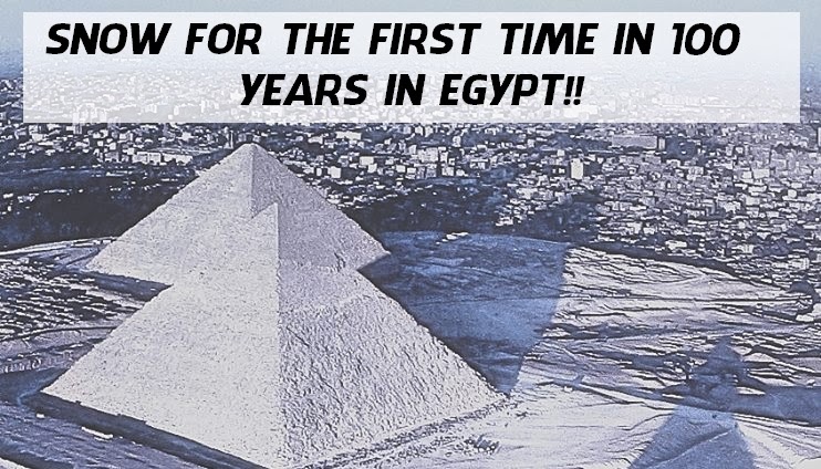 EducateInspireChange: Snow Falls On Pyramids - First Time In 100 Years!