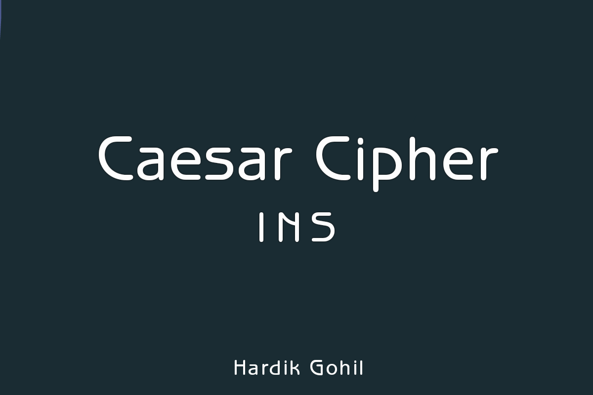 Implement Caesar Cipher Encryption-Decryption.
