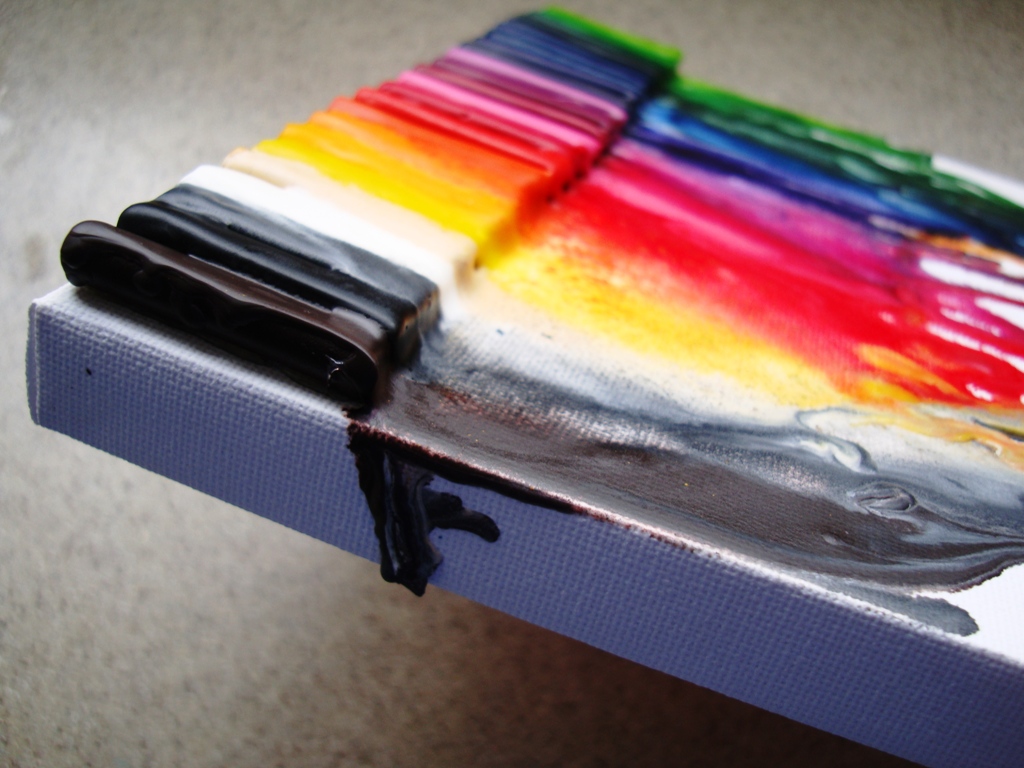 r-anne-dom: Tutorial - Melted Crayon Art
