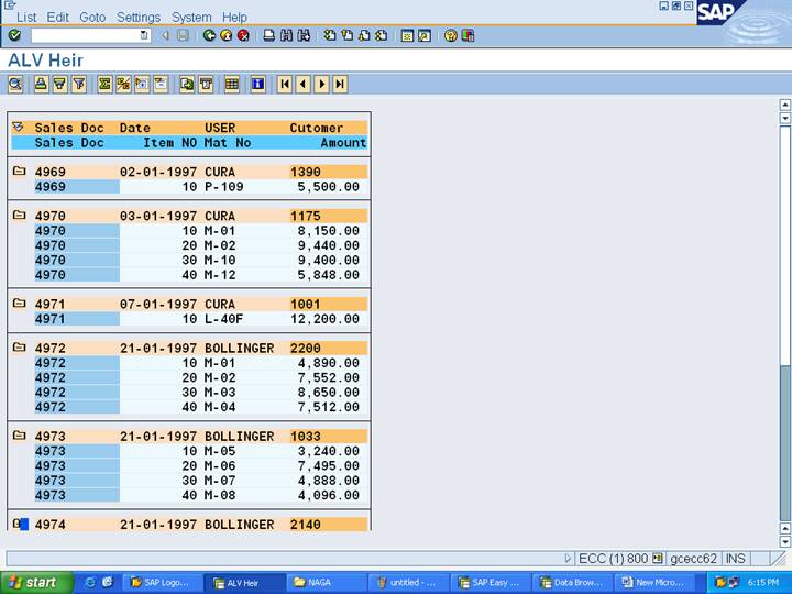 ABAP WITH HR: ALV Heirarchy Report