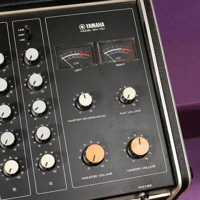 1970s Yamaha EM-100 6-Channel Powered Mixer