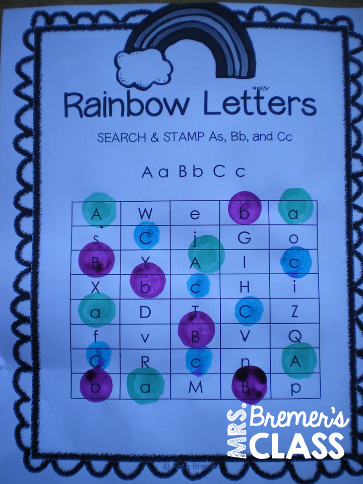 Rainbow Writing and more Literacy Activities {Round 2} | Mrs. Bremer's ...