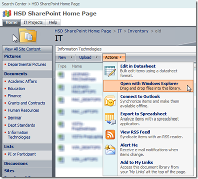 Add a SharePoint folder to Windows 7’s Explorer