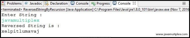 How to Reverse given String using Recursion in Java? How to Reverse given String using Recursion in Java?