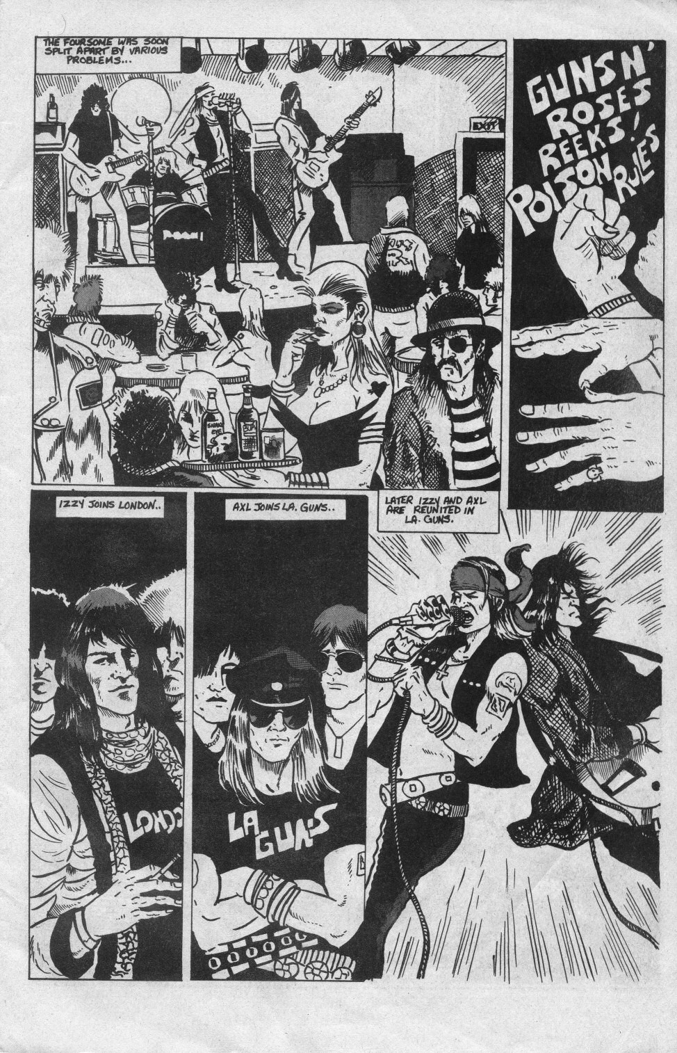 Without Warning!!!: Sunday Comic ; Guns N' Roses