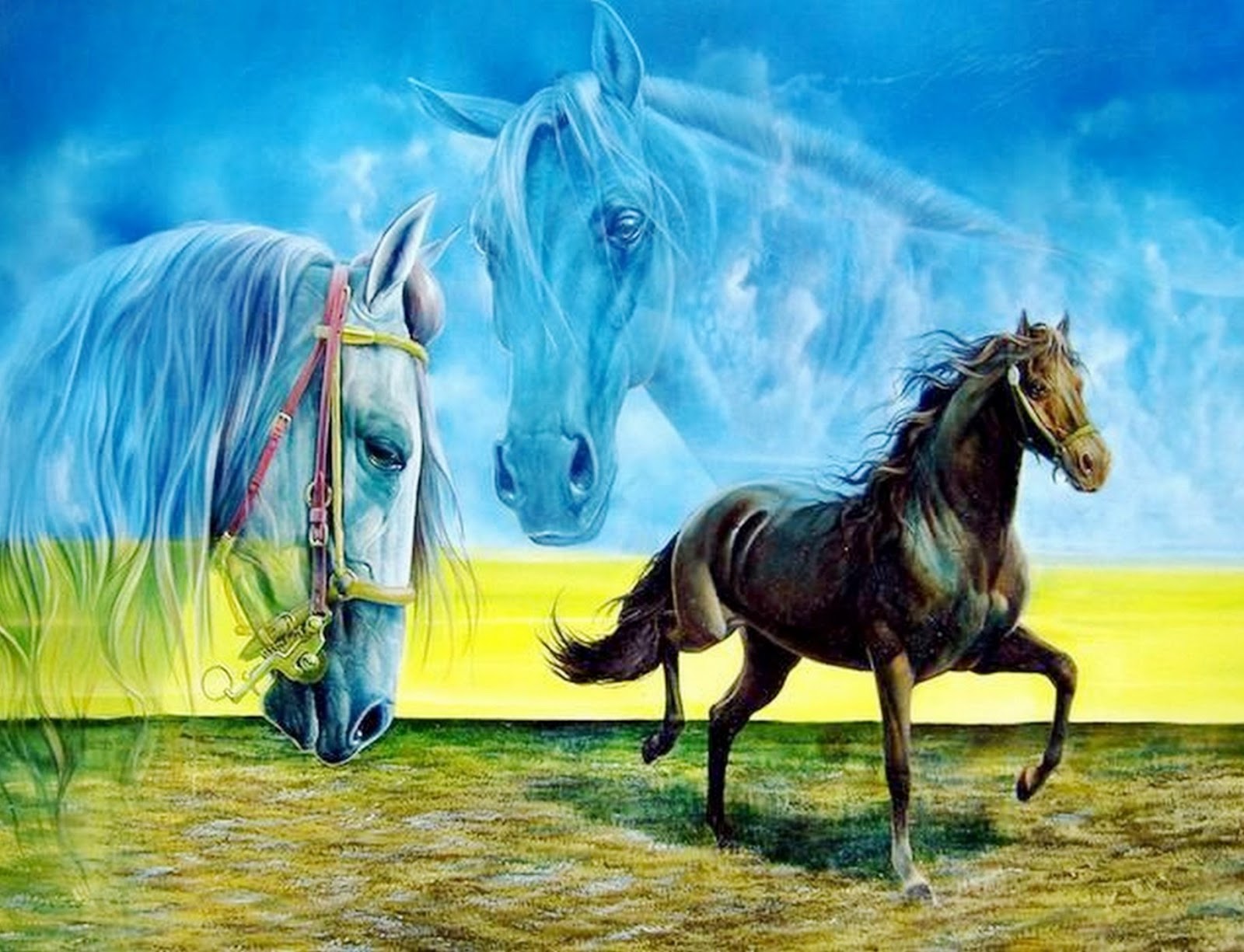 Arte y Actividad Cultural: Oleos Caballos, Bonitas Pinturas de Antonio ...