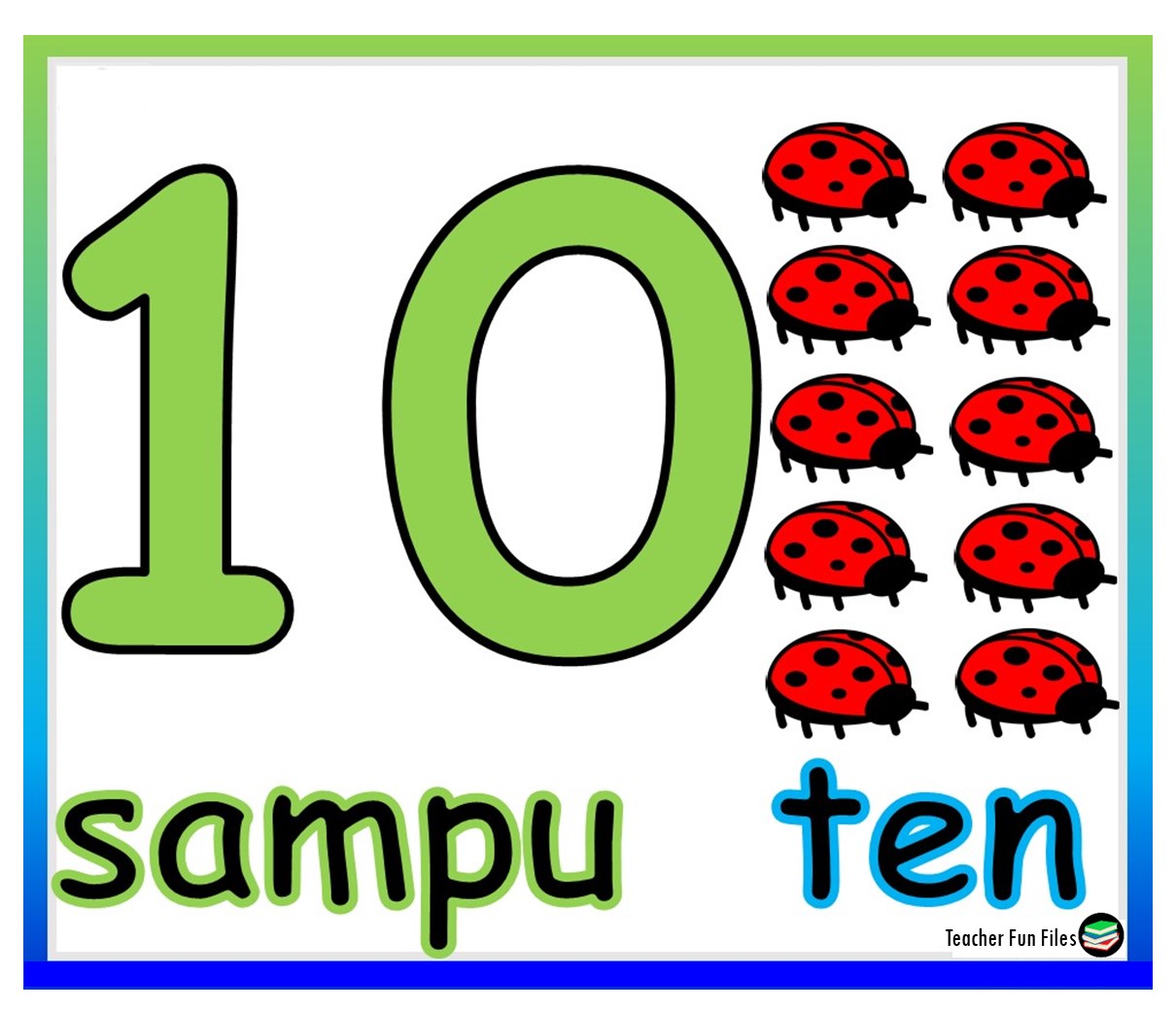 Teacher Fun Files: Number Flashcards English & Filipino