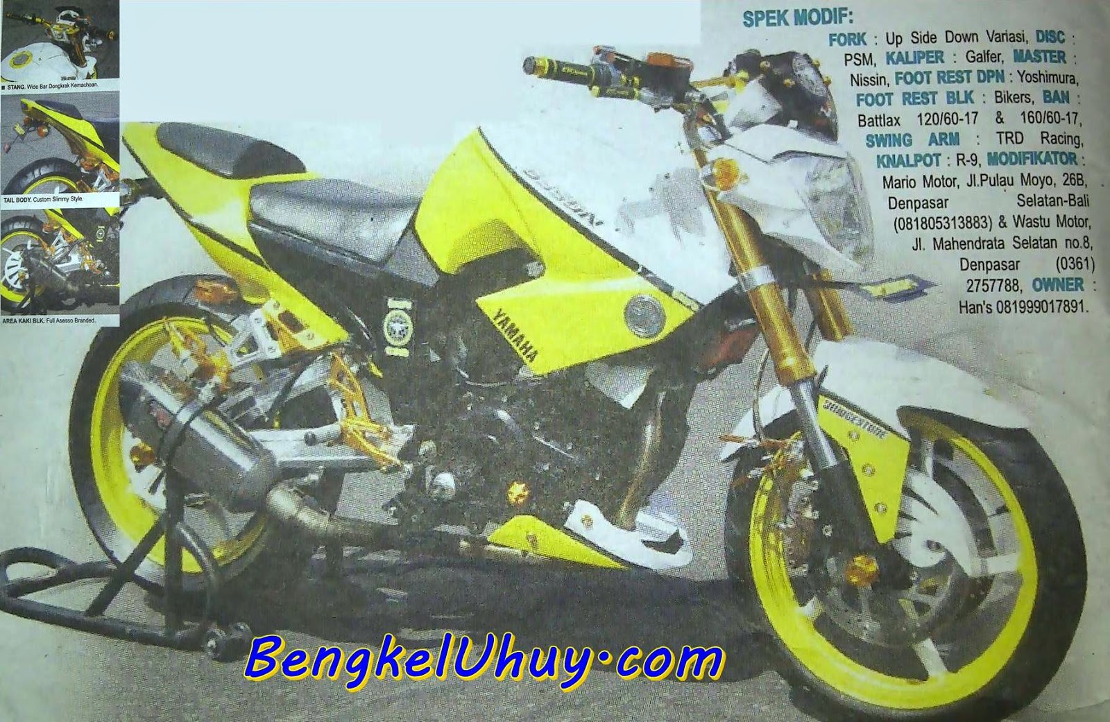 Modifikasi Motor Yamaha BYSON 2010 Sporty Nan Macho | Bali