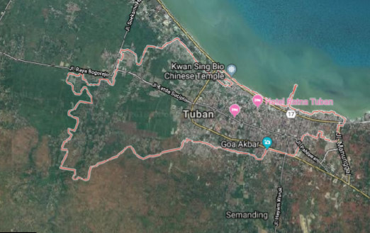 Peta Kota Tuban Lengkap HD (Google Map) - SEJARAH