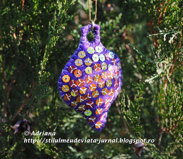 Globuri din fetru, decoratiuni handmade de Craciun! - stilul meu de viata