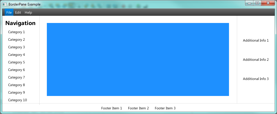 Just my 2 cents about Java: JavaFX 2.0 Layout Panes - BorderPane
