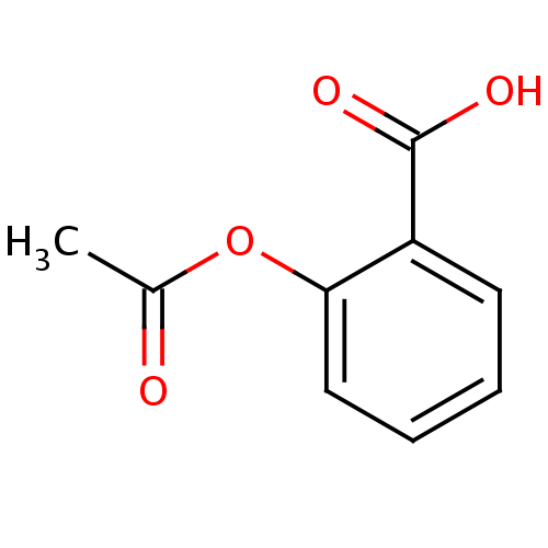 Acetylsalicylic acid ~ Structure of