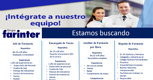 Vacantes (Farinter) - Zona Norte
