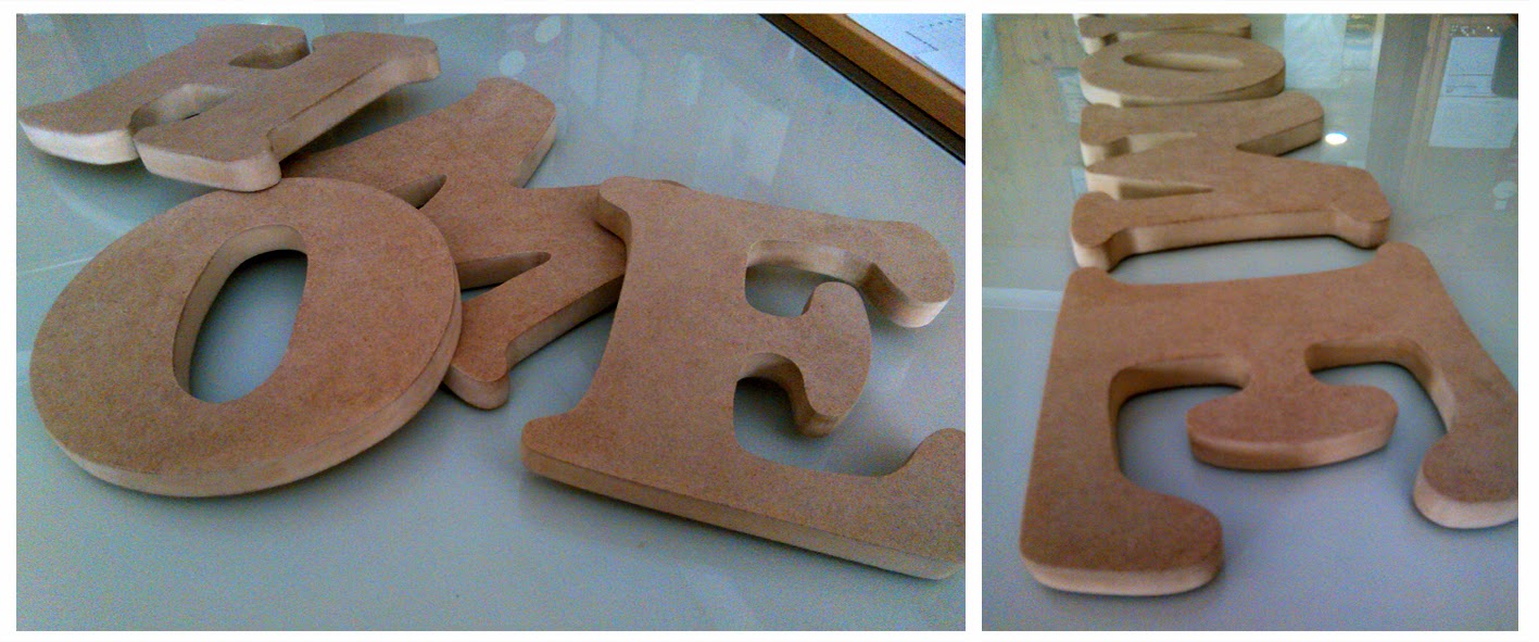 carpintaria: Letras em MDF cru