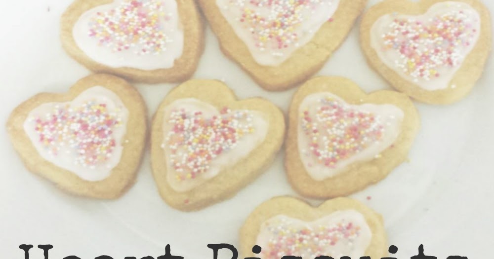 DIY Heart Shaped Shortbread Biscuits {Kids Craft} - Whimsical Mumblings