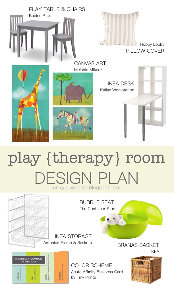 uniquely nested: Play {Therapy} Room Design Plan