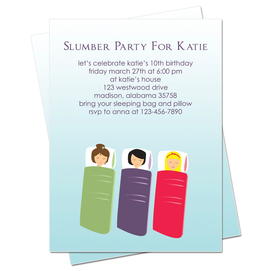 Belle Announces Slumber Party Invitations belle-announces-slumber-party-invitations