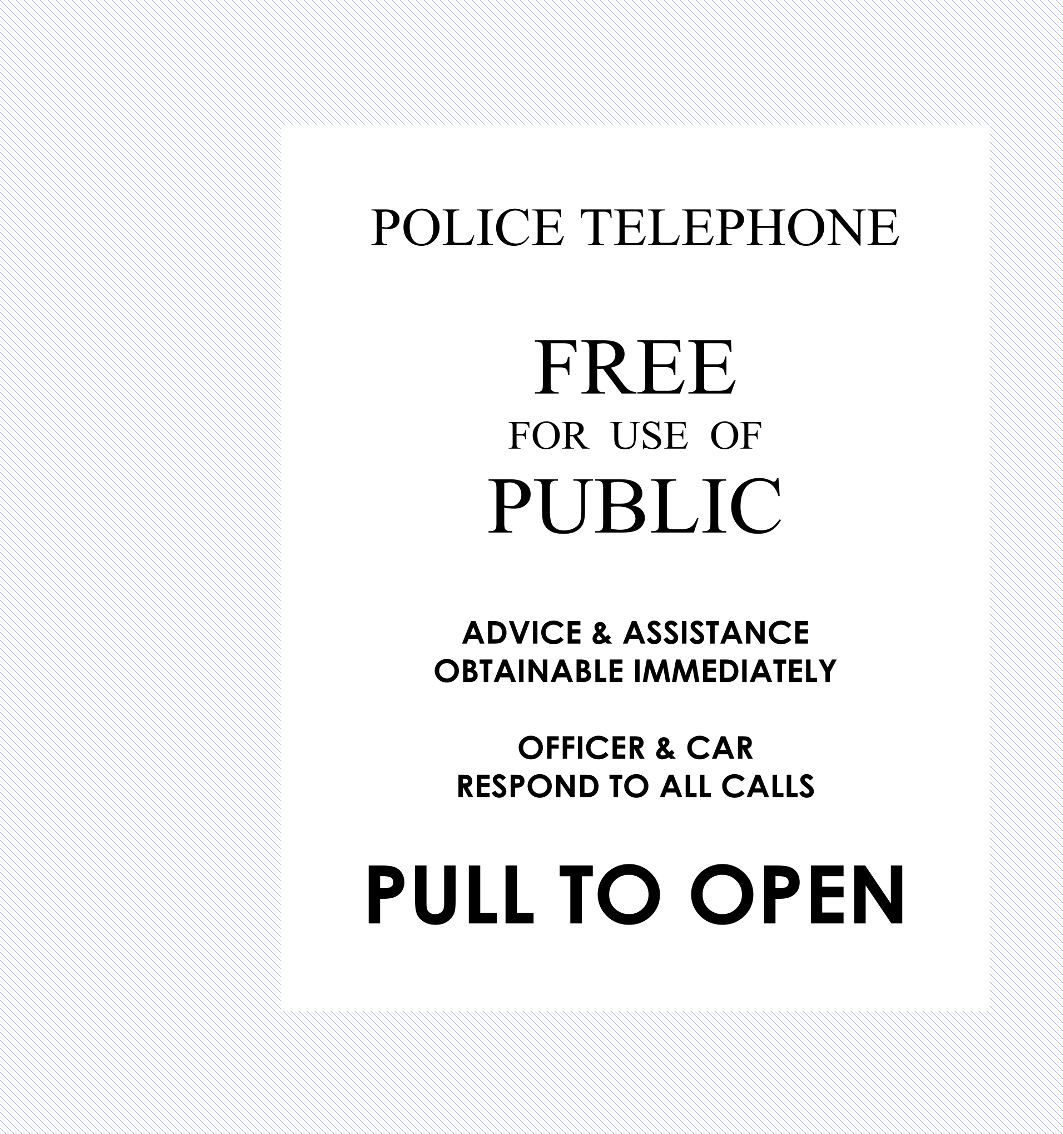 To build your TARDIS, you need 2 types of decals: 4 "POLICE BOX" signs ...