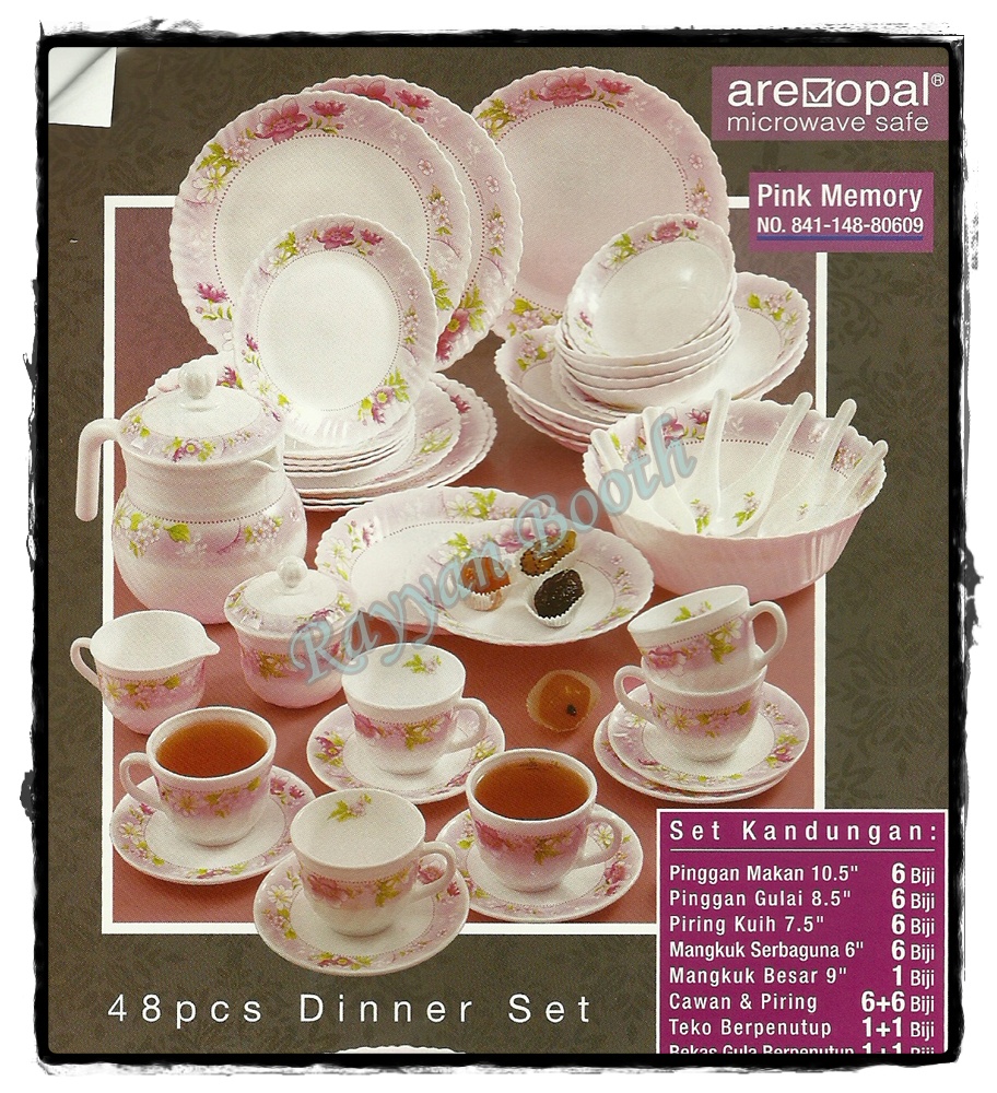 Rayyan Booth: Dinner Set / Set Pinggan "Are Opal"