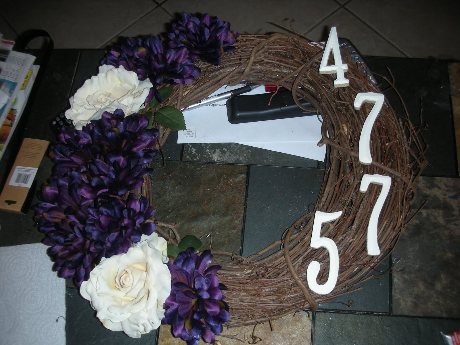 House Number Wreath | Tuesdays with Jacob