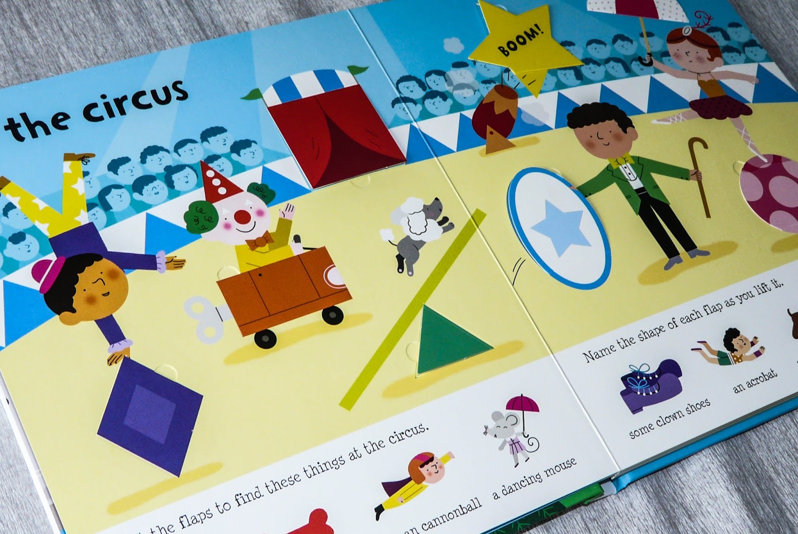 Poznajemy kształty: Lift-the-flap / Shapes | Maluszkowe inspiracje