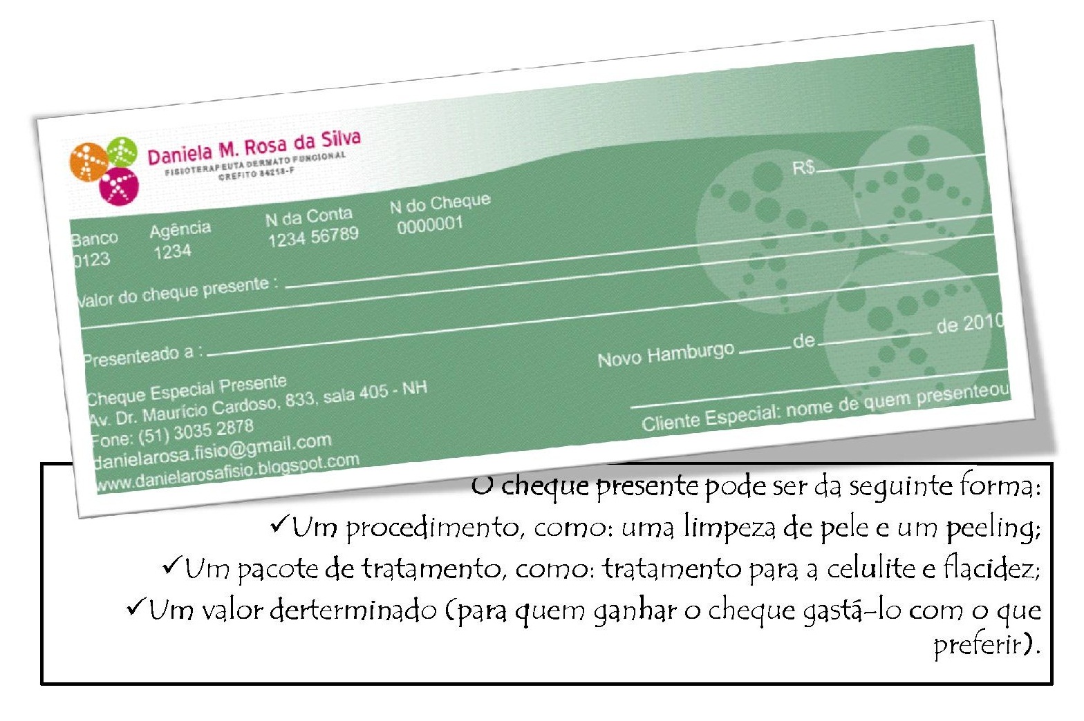 DANIELA ROSA: Cheque Presente