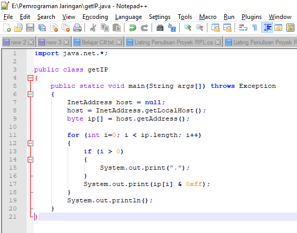 Tugas: Analisa Kode Program Jaringan