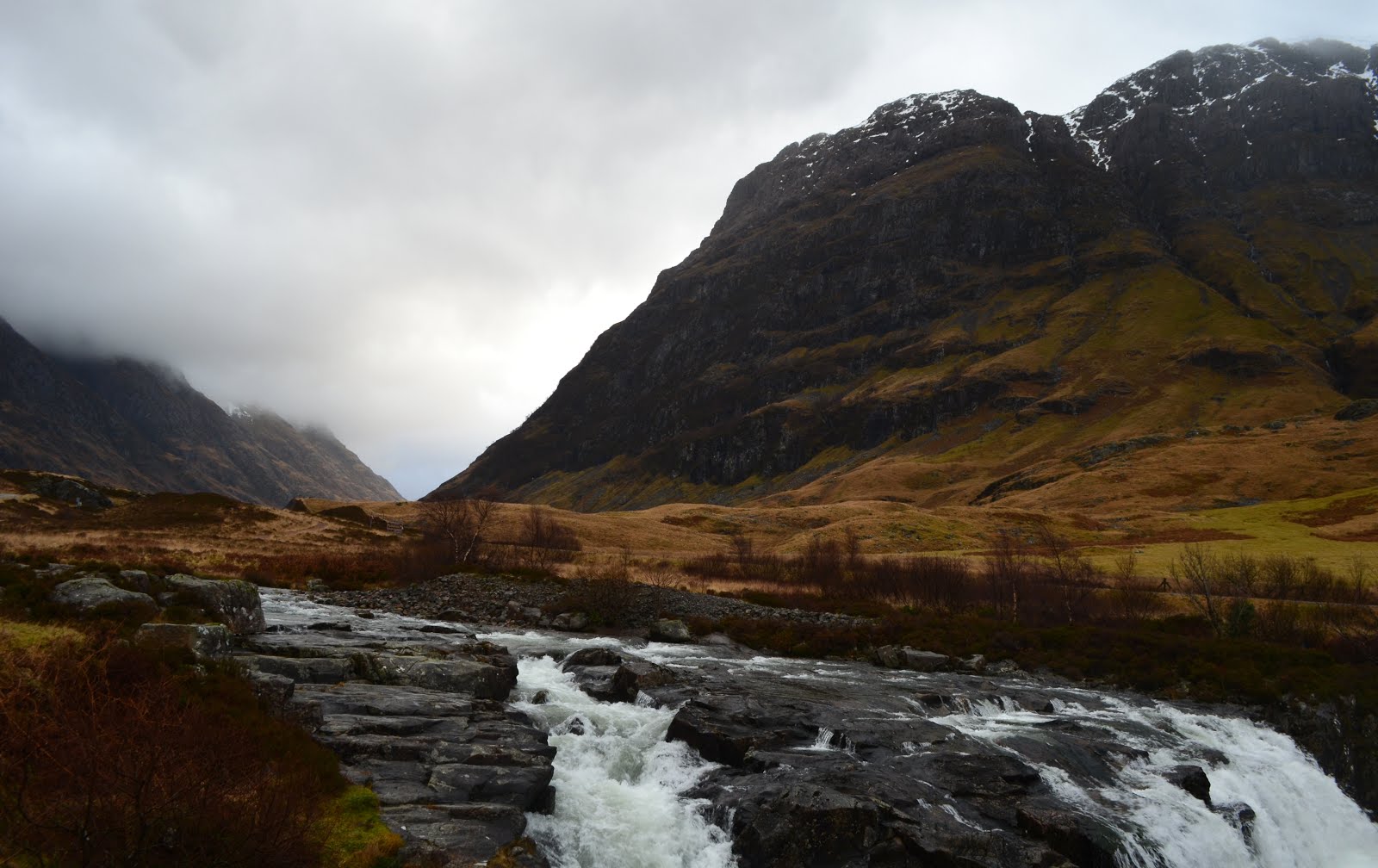 Tour Scotland: Tour Scotland Winter Photographs Waterfall Glencoe