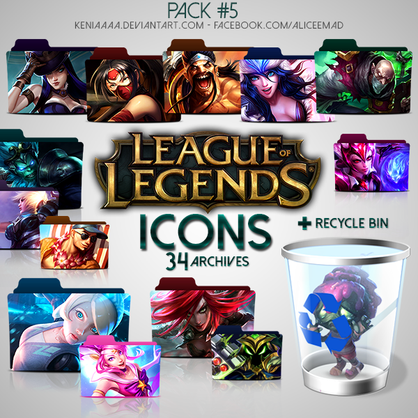 Subditos de la Queen : Iconos para carpetas de League of Legends 📁