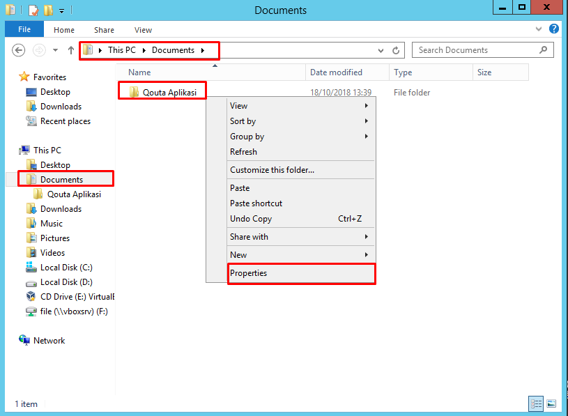 Konfigurasi File Server Windows Server 2012 R2