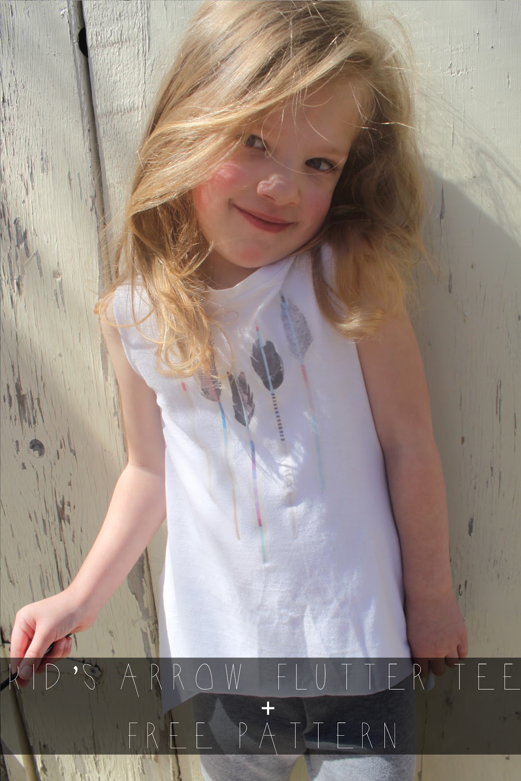 EAT+SLEEP+MAKE: CRAFT: Kid's Arrow Flutter Tee + FREE Pattern