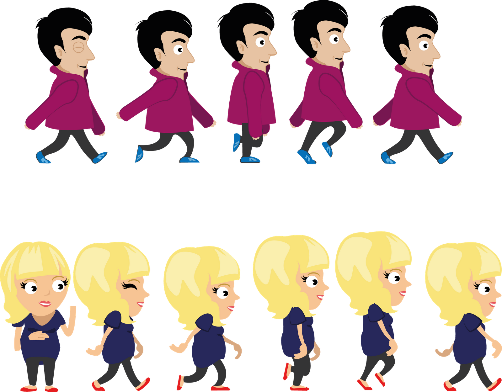 Lunaatena Walk Cycle