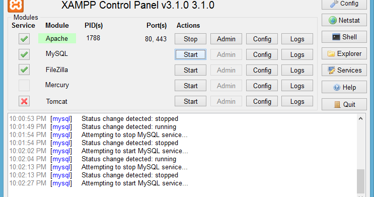 Berbagi Ilmu Sehari Hari: Pada Xampp, Mysql Tidak Bisa di Star