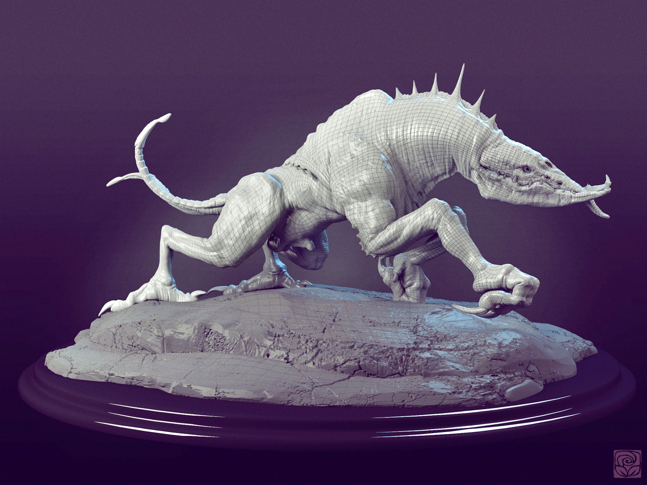 Frankie DeRosa Character Artist/ 3D modeler : Neville Knuckle Dragger