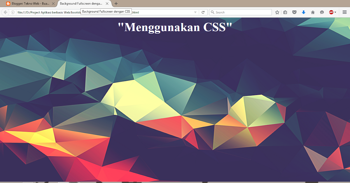 Membuat Background Html Gambar Cara Membuat Background Image Di Html ...
