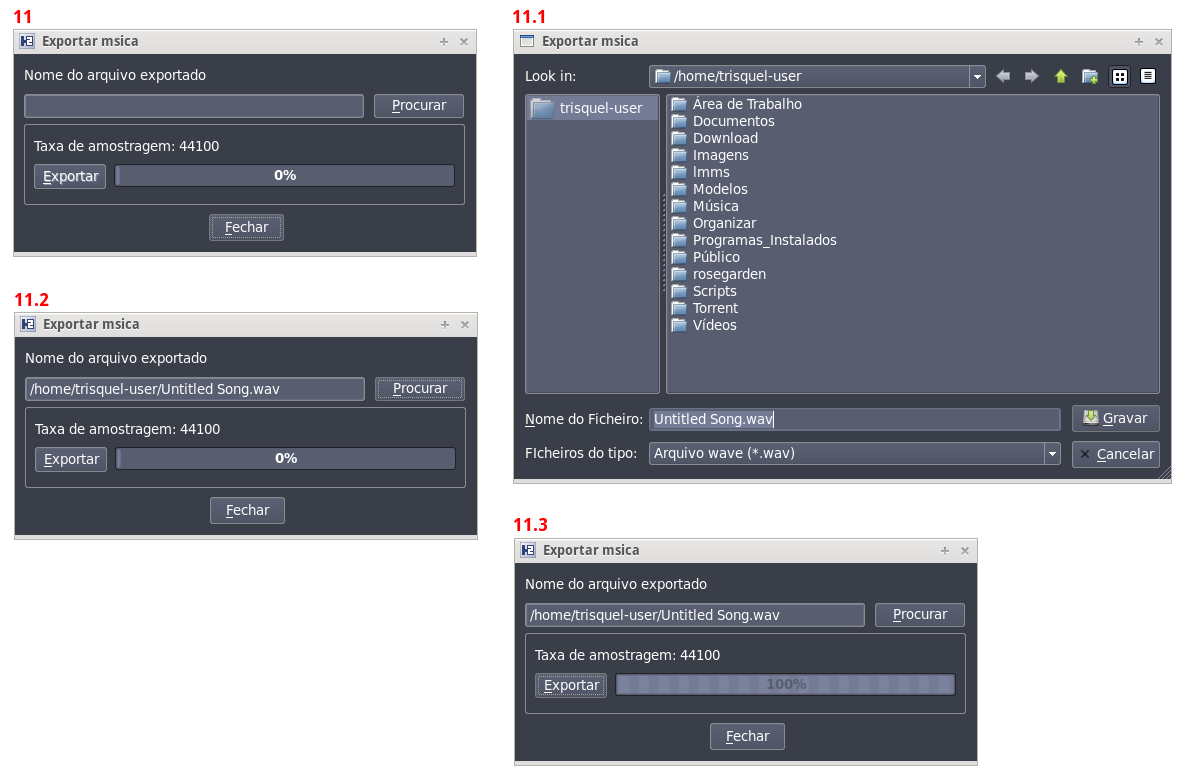Livre Para Criar Música: Hydrogen - Itens do menu principal