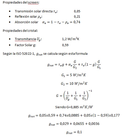 LEKUNE: Cálculo del Factor Solar G modificado para protección solar ...