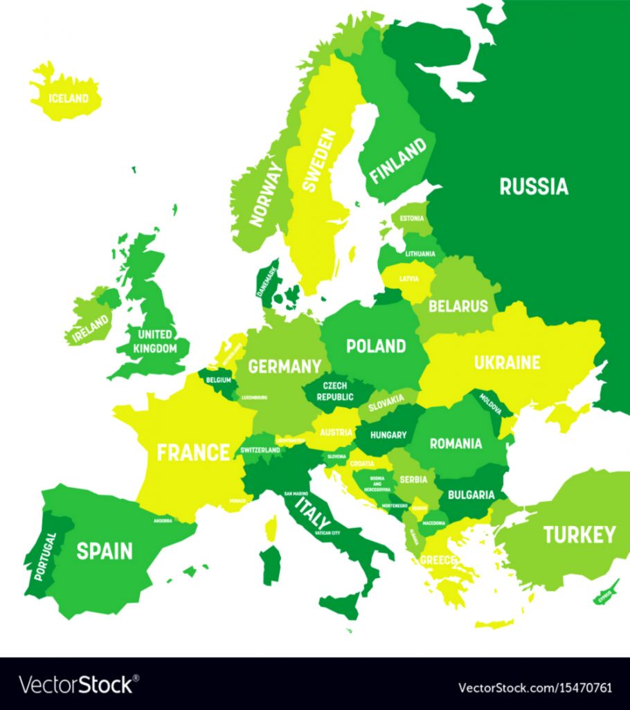 Europe Continent | Free Coloring Pages