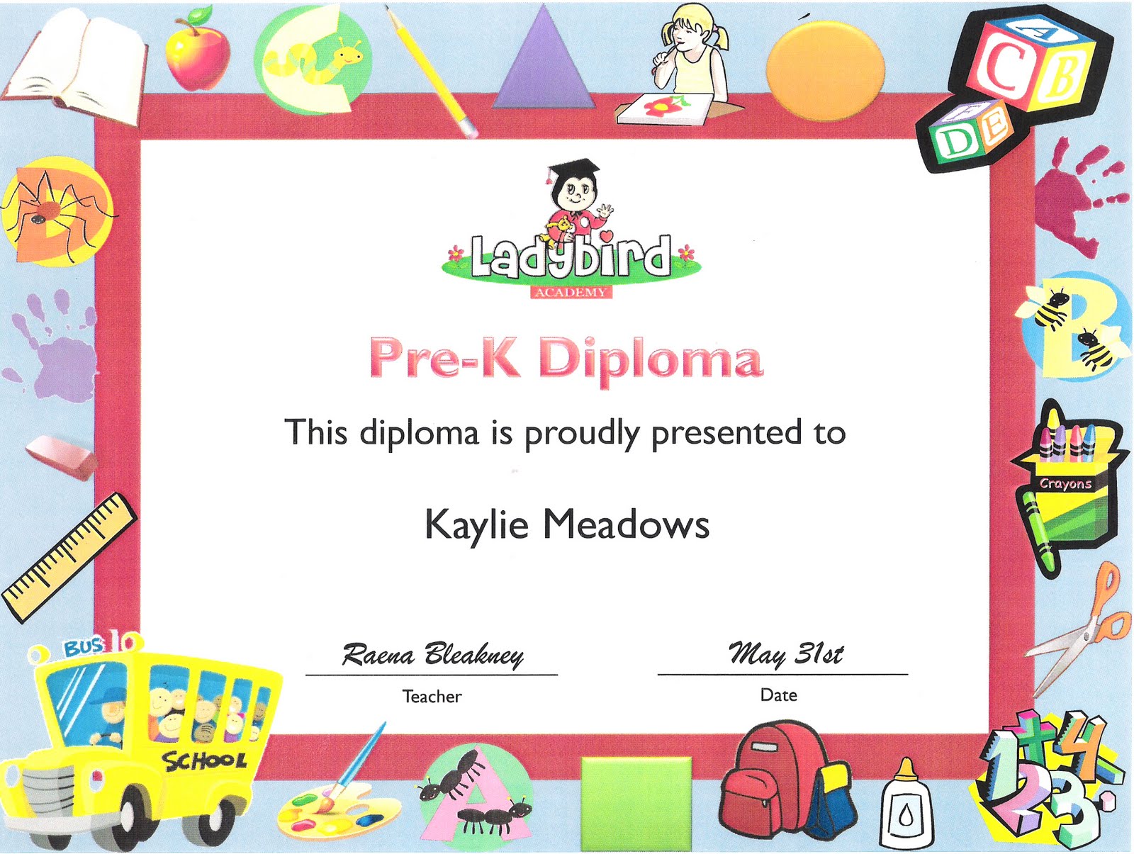 Meadows Family: My baby girl graduated VPK