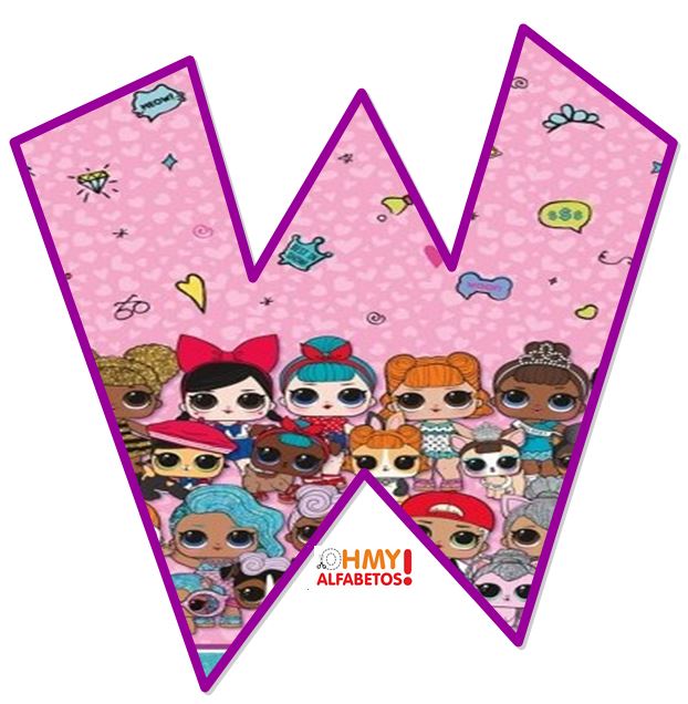 Alfabeto LOL Surprise. Cute LOL Surprise Abc. - Oh my Alfabetos!